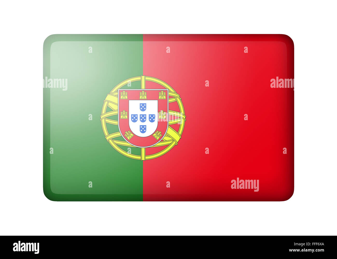 The Portuguese flag Stock Photo - Alamy