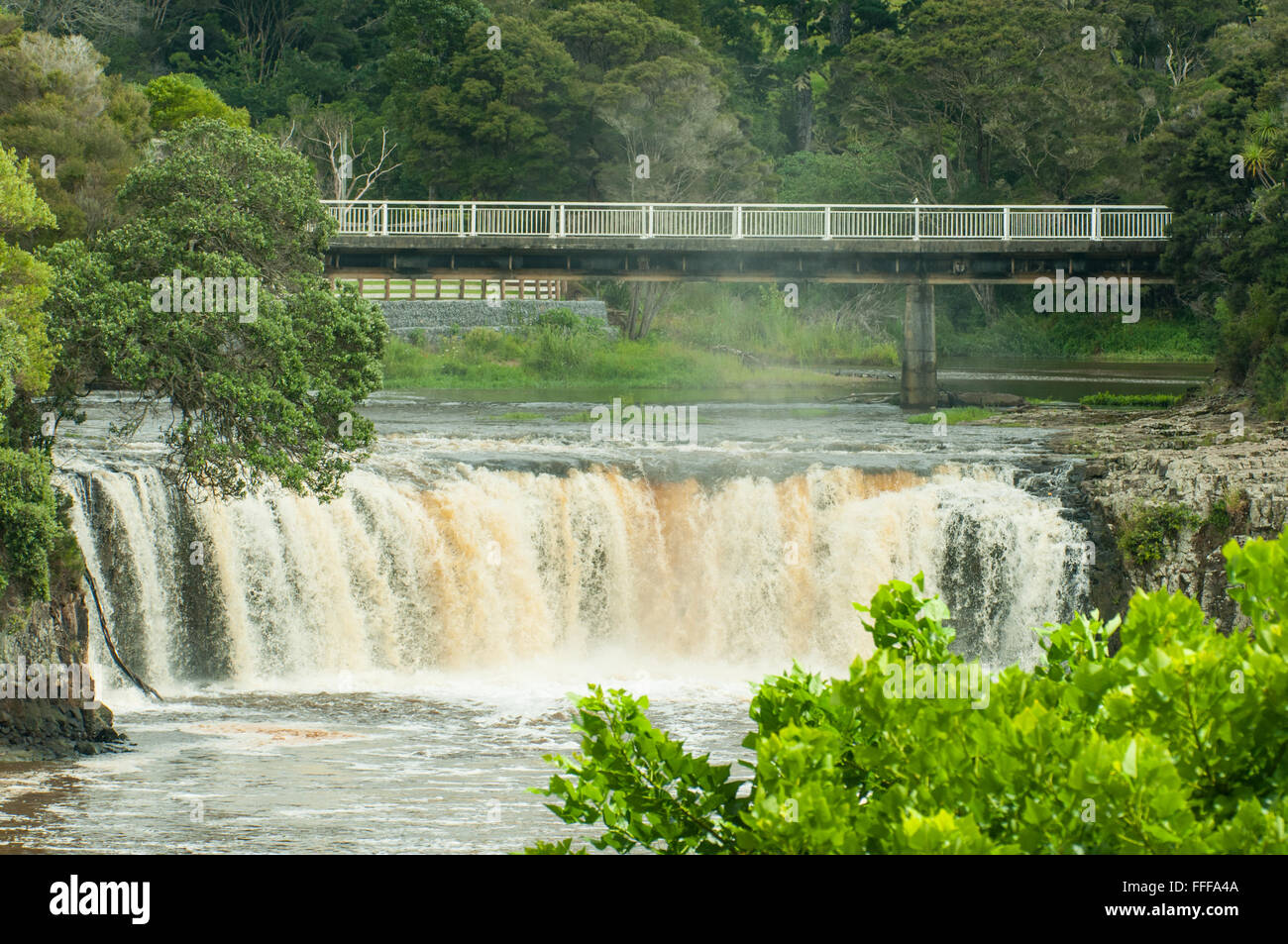 Haruru Falls, Waitangi, Bay of Islands, New Zealand Stock Photo - Alamy