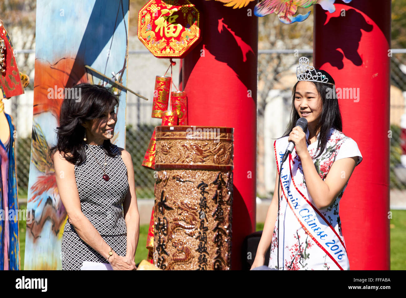 Phoenix, Arizona, USA. 12th February, 2016. Miss Phoenix Chinese Tina ...