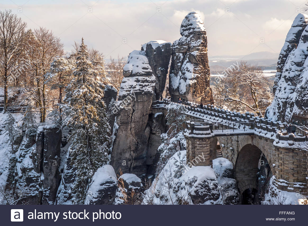 Saxon Switzerland Winter Stock Photos & Saxon Switzerland Winter Stock ...