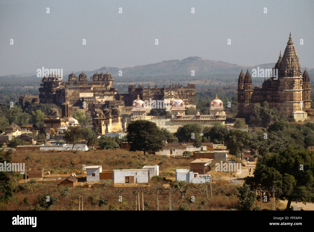 Madhya Pradesh India Lakshminarayan Mandir Orcha View Stock Photo - Alamy