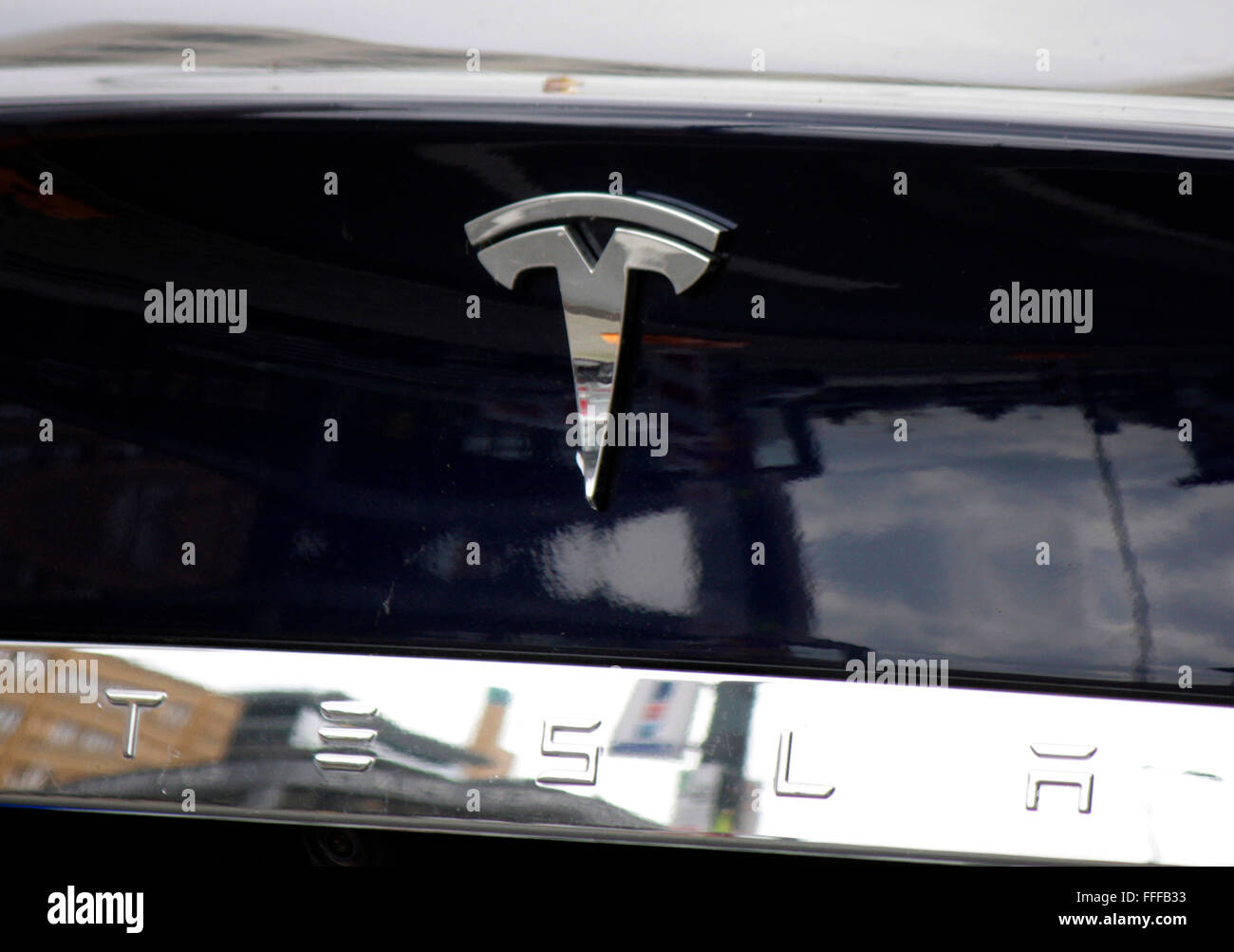 Tesla signage hi-res stock photography and images - Alamy