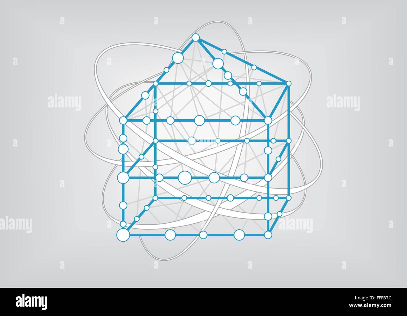 Smart home automation house symbol vector Stock Vector Image & Art - Alamy
