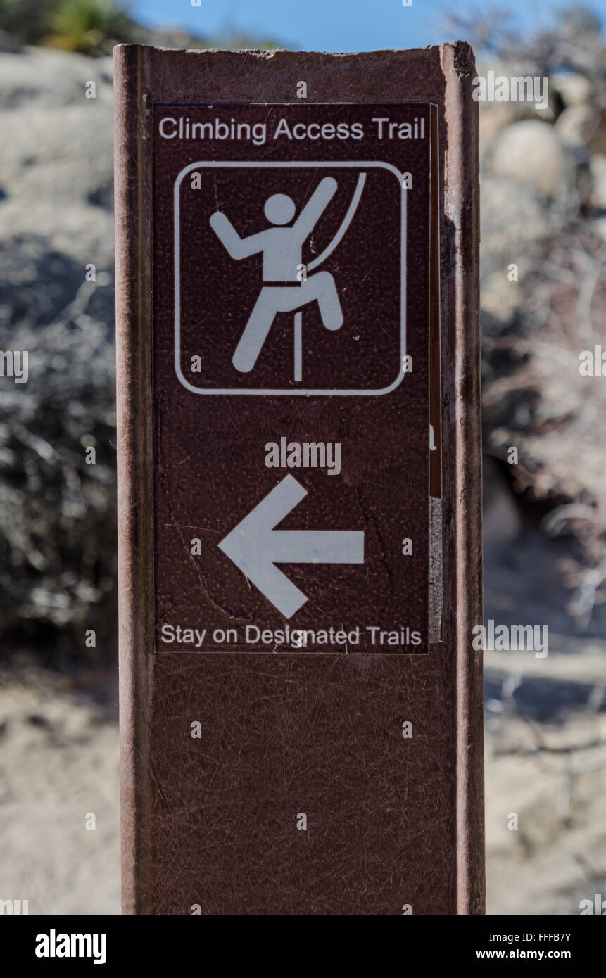 Rock Climbing Sign