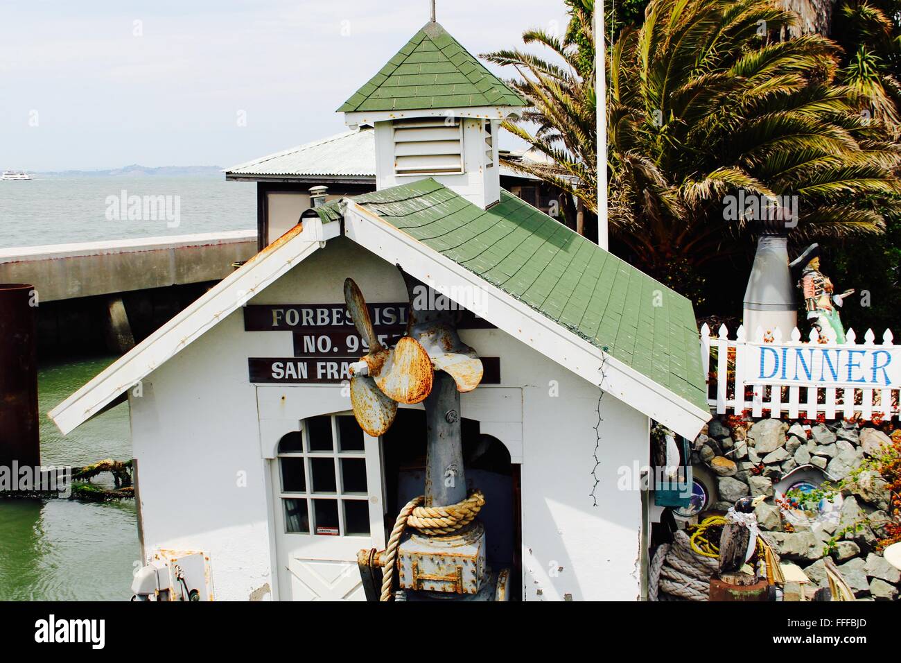 Forbes Island restaurant on San Francisco's Pier 39 Stock Photo - Alamy