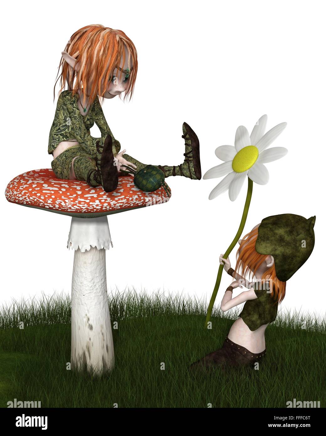 Goblin Valentine's Day Flower Gift Stock Photo - Alamy