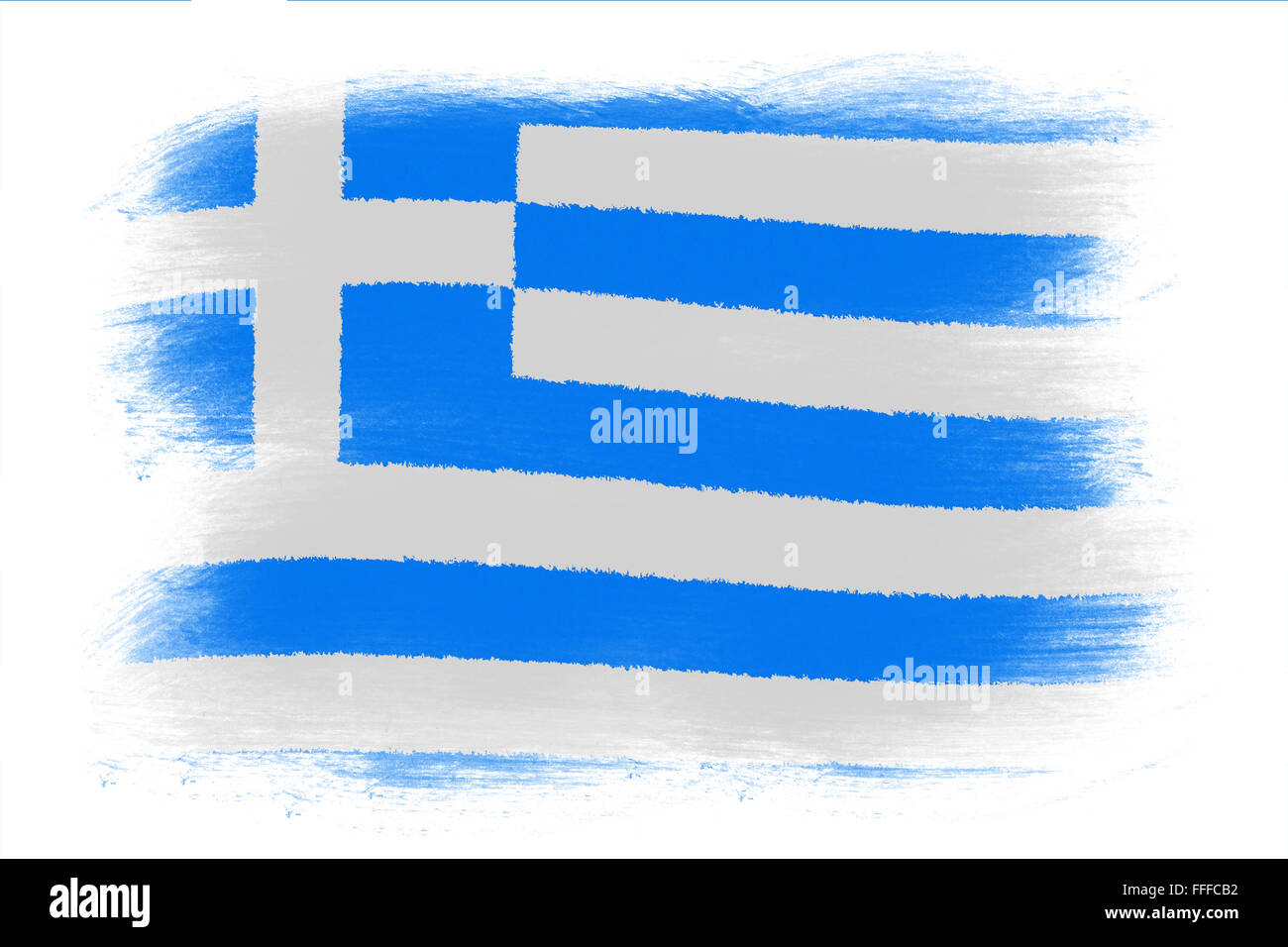 The Greek flag Stock Photo - Alamy