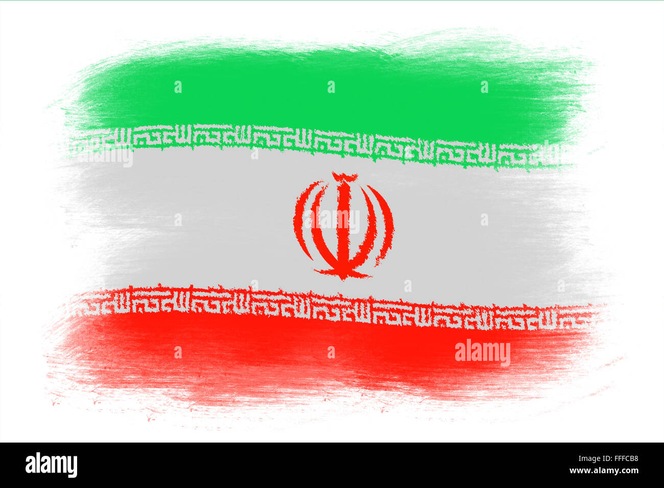 The Iranian flag Stock Photo - Alamy
