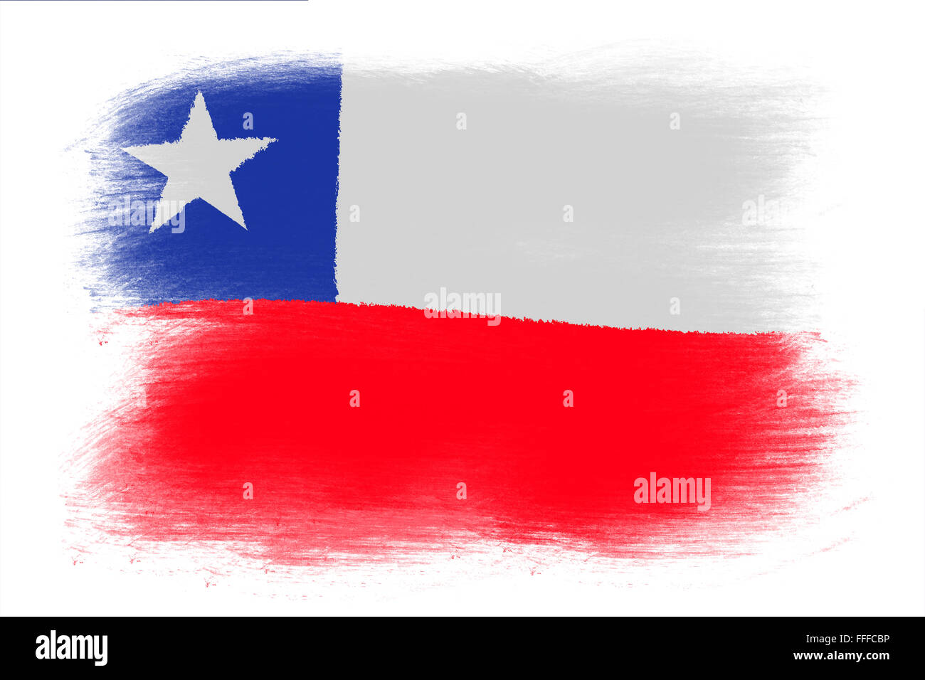 Chile brush stroke Cut Out Stock Images & Pictures - Alamy