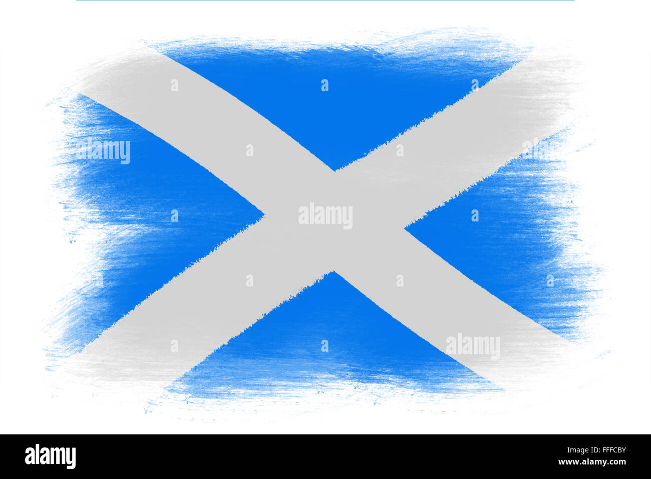 The Scotland flag Stock Photo - Alamy