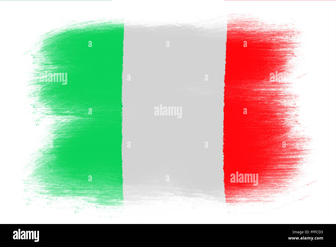 The Italian flag Stock Photo - Alamy