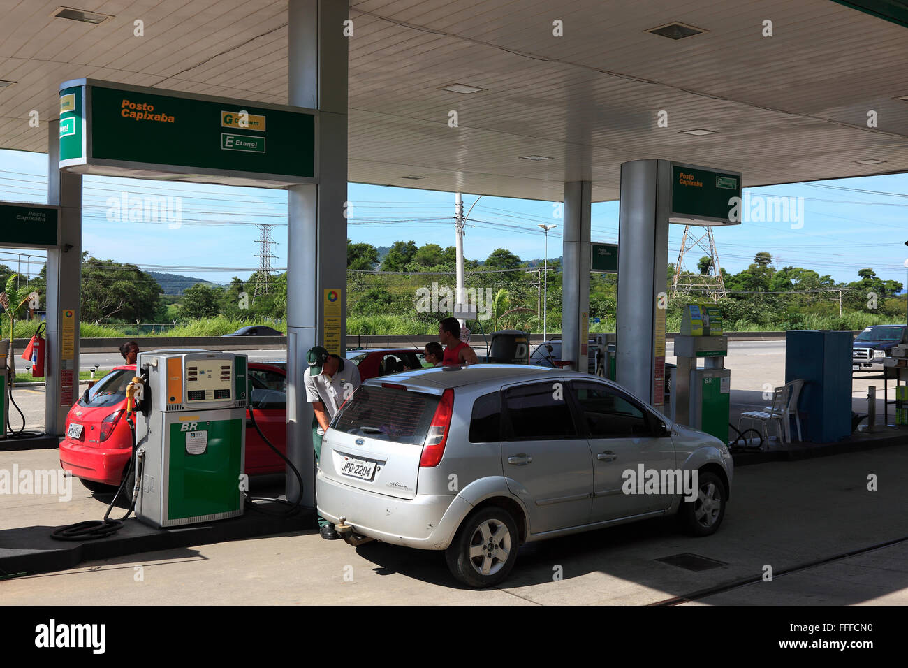 Gas station in Brazil Stock Photo - Alamy