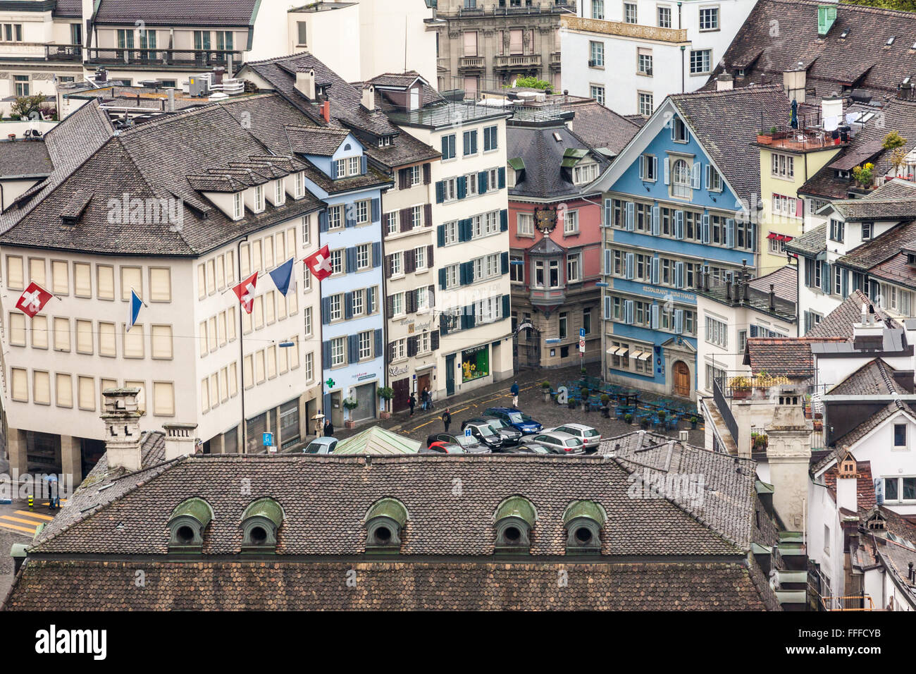 Historical Buildings Zurich Switzerland Stock Photo - Alamy