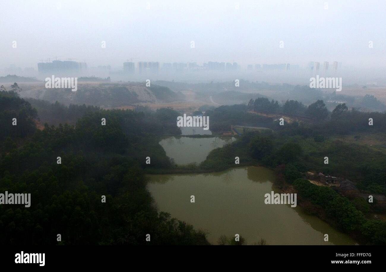 Nanning, China's Guangxi Zhuang Autonomous Region, is seen cloaked in ...