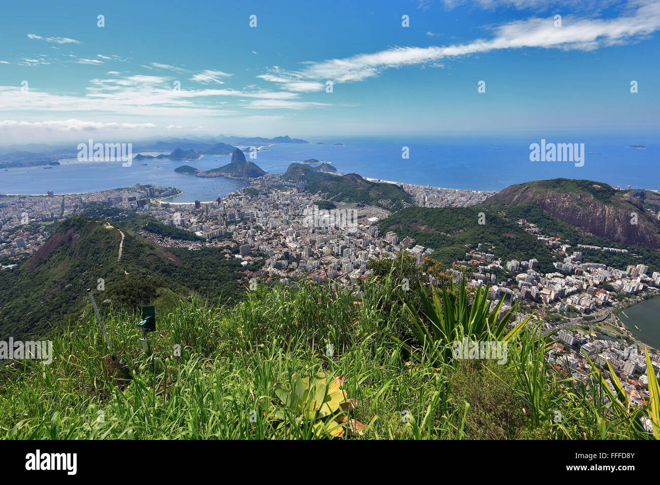 View from Corcovado in Rio de Janeiro, Brazil Stock Photo - Alamy