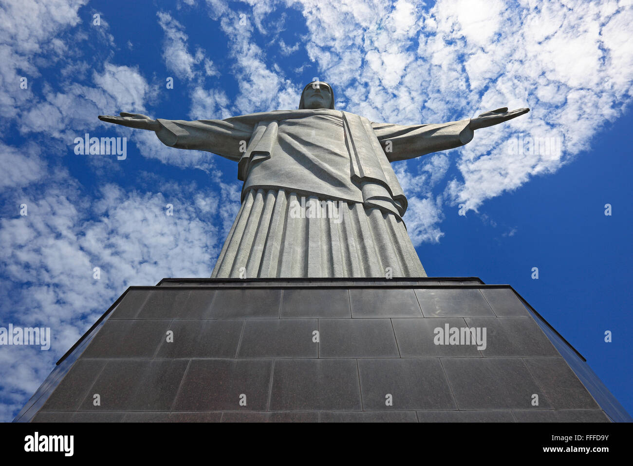 The statue of Christ the Redeemer atop Corcovado, Rio de Janeiro ...