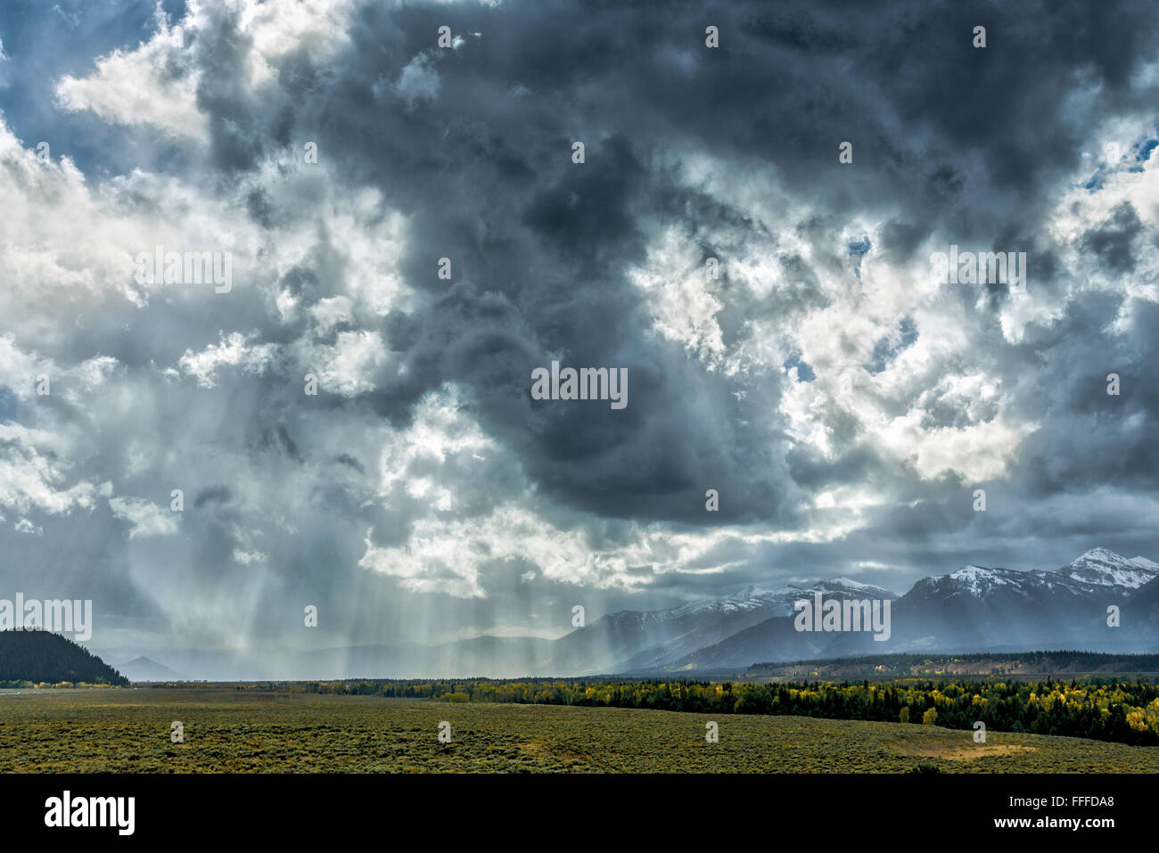 Stormy Weather in the Grand Tetons National Park Stock Photo - Alamy