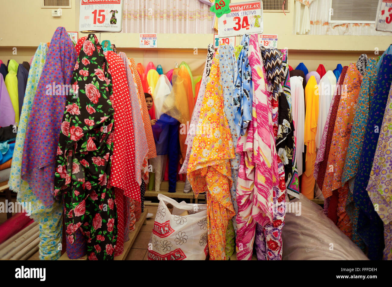 Modatelas fabric store in Acapulco, Mexico Stock Photo - Alamy