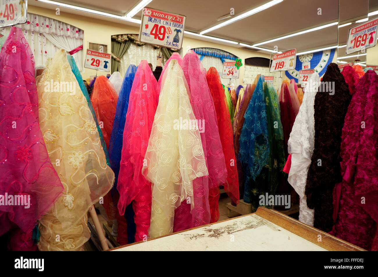 Modatelas fabric store in Acapulco, Mexico Stock Photo - Alamy