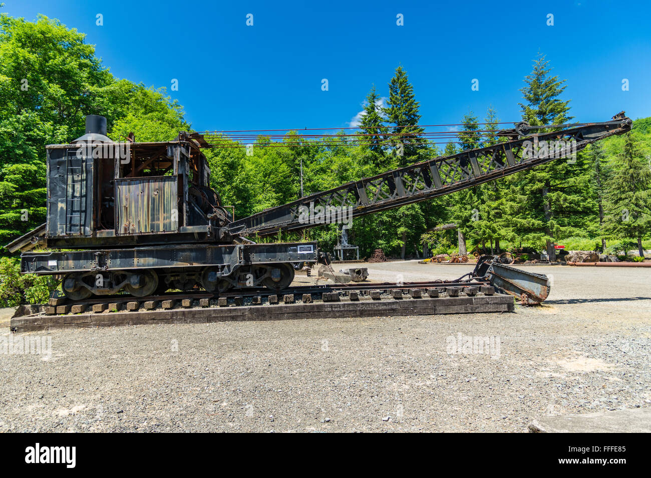 Logging equipment at the Camp 18 logging museum. Else, Oregon Stock ...