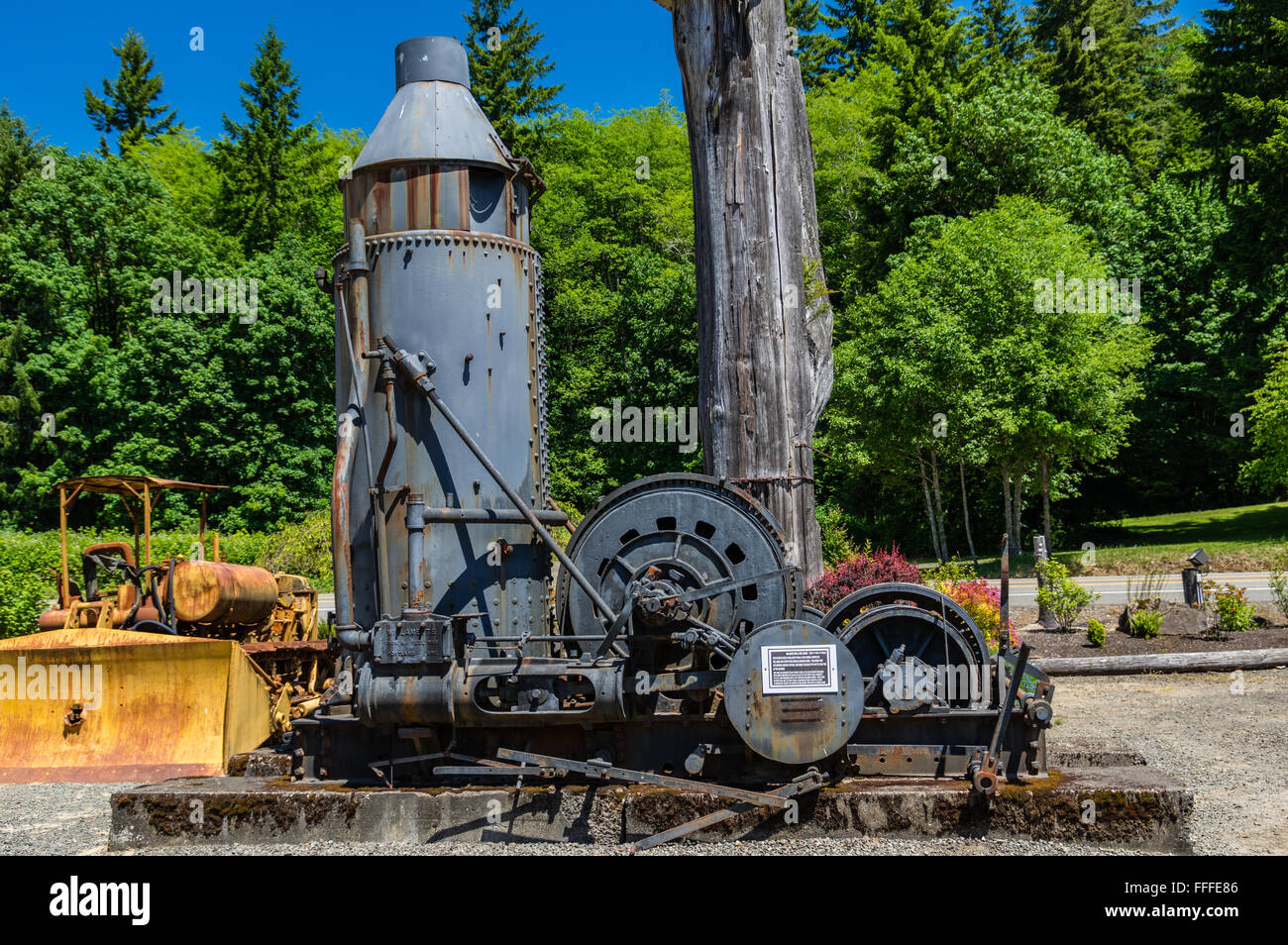 Logging museum history historical elsie hi-res stock photography and ...
