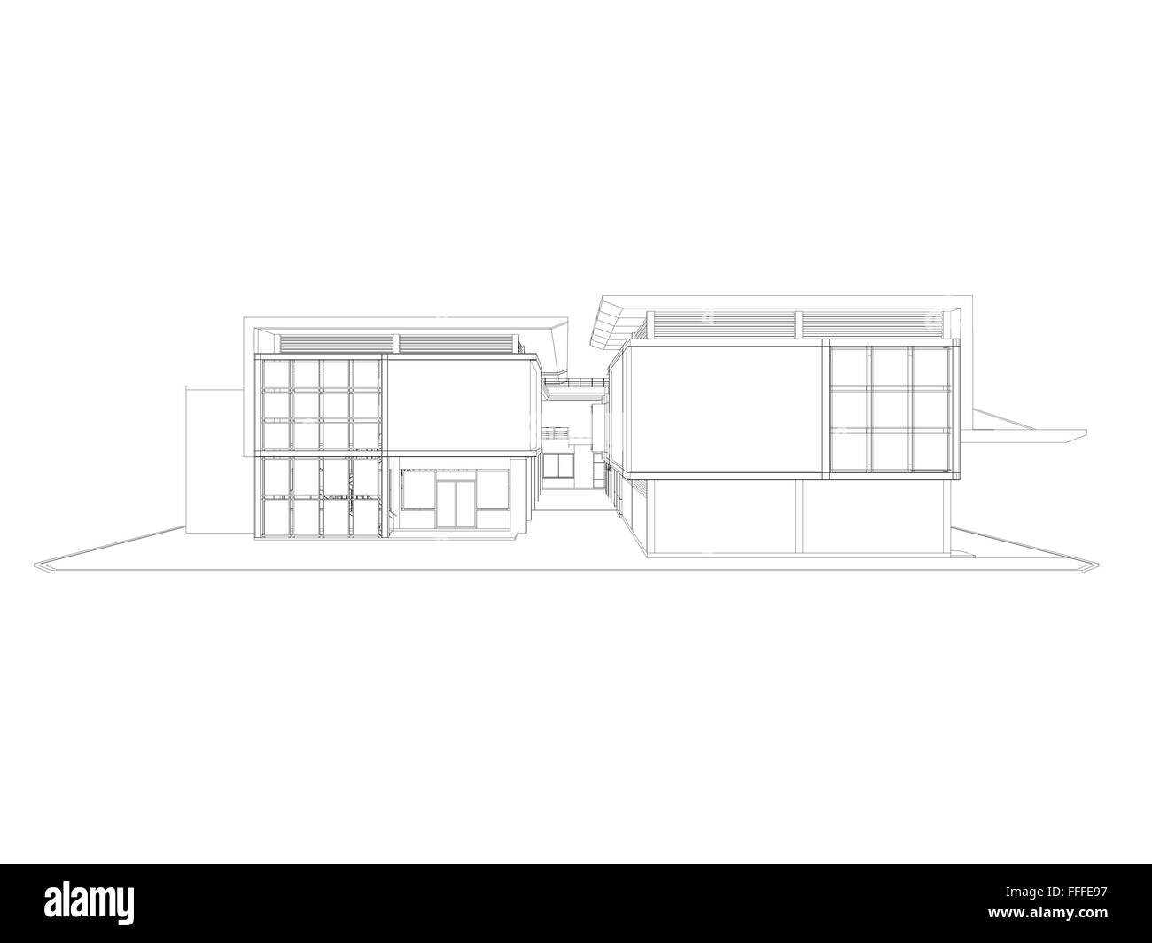 Sketch drawing of building Architecture Stock Photo - Alamy