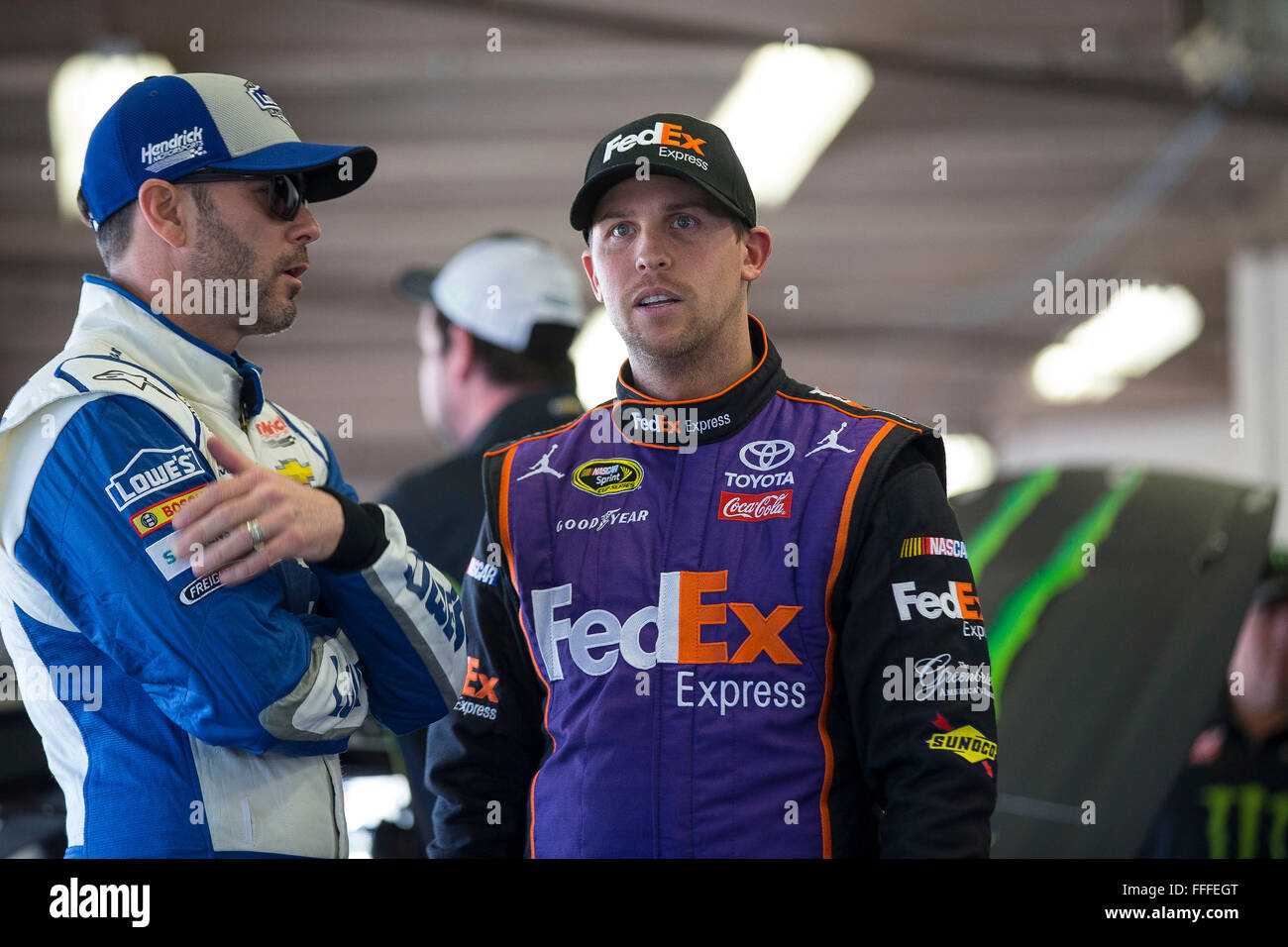 Jimmie johnson denny hamlin hi-res stock photography and images - Alamy