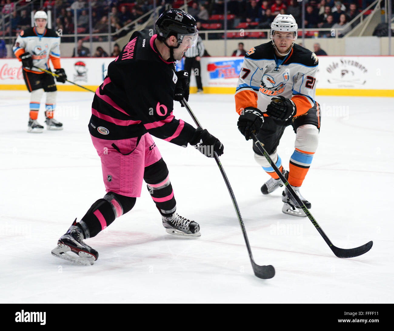 Charlotte Checkers D Ryan Murphy (6) during the AHL game between the ...