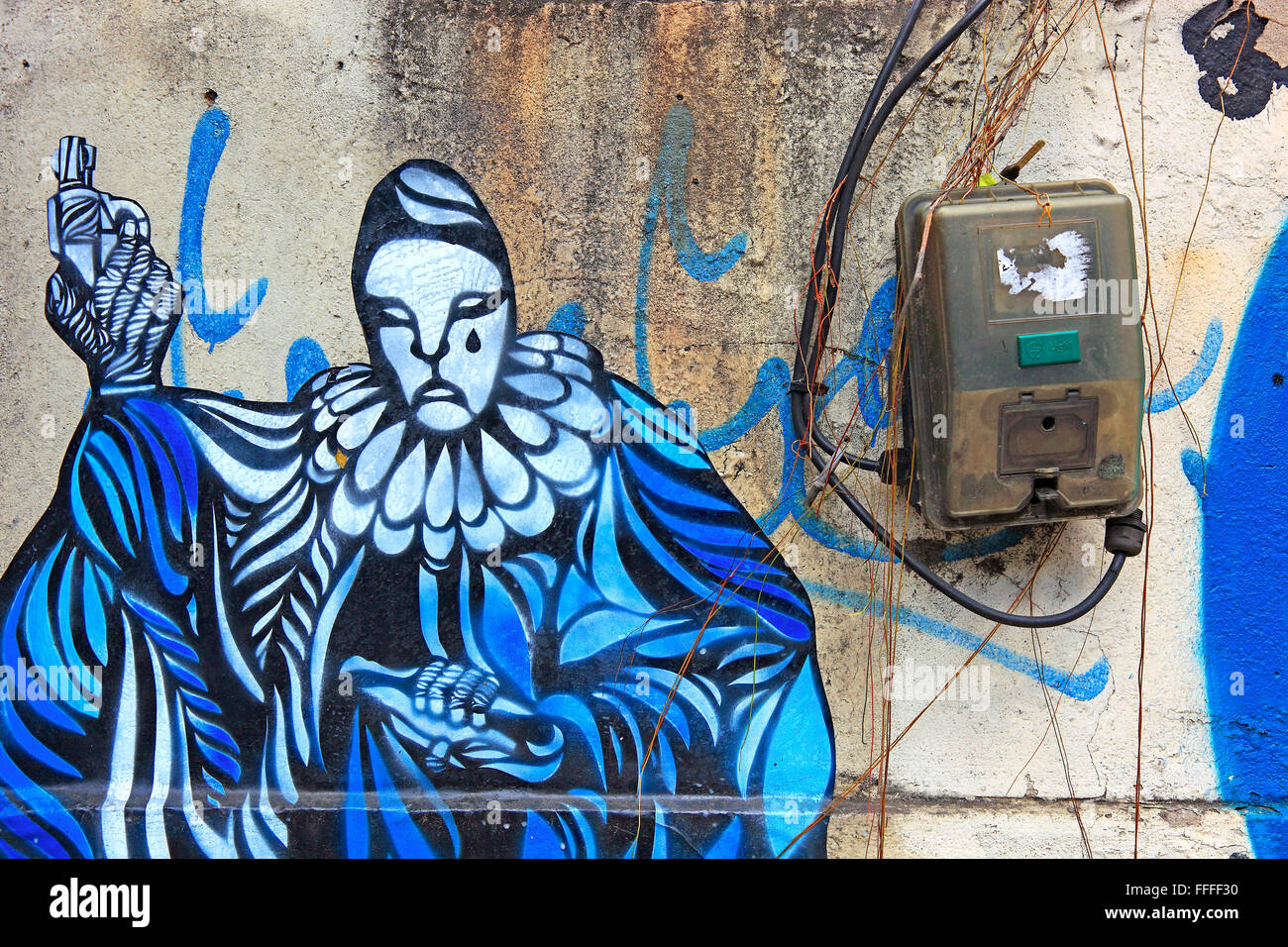 Grafitti at the Rua Jardim Botanico, Rio de Janeiro, Brazil Stock Photo ...