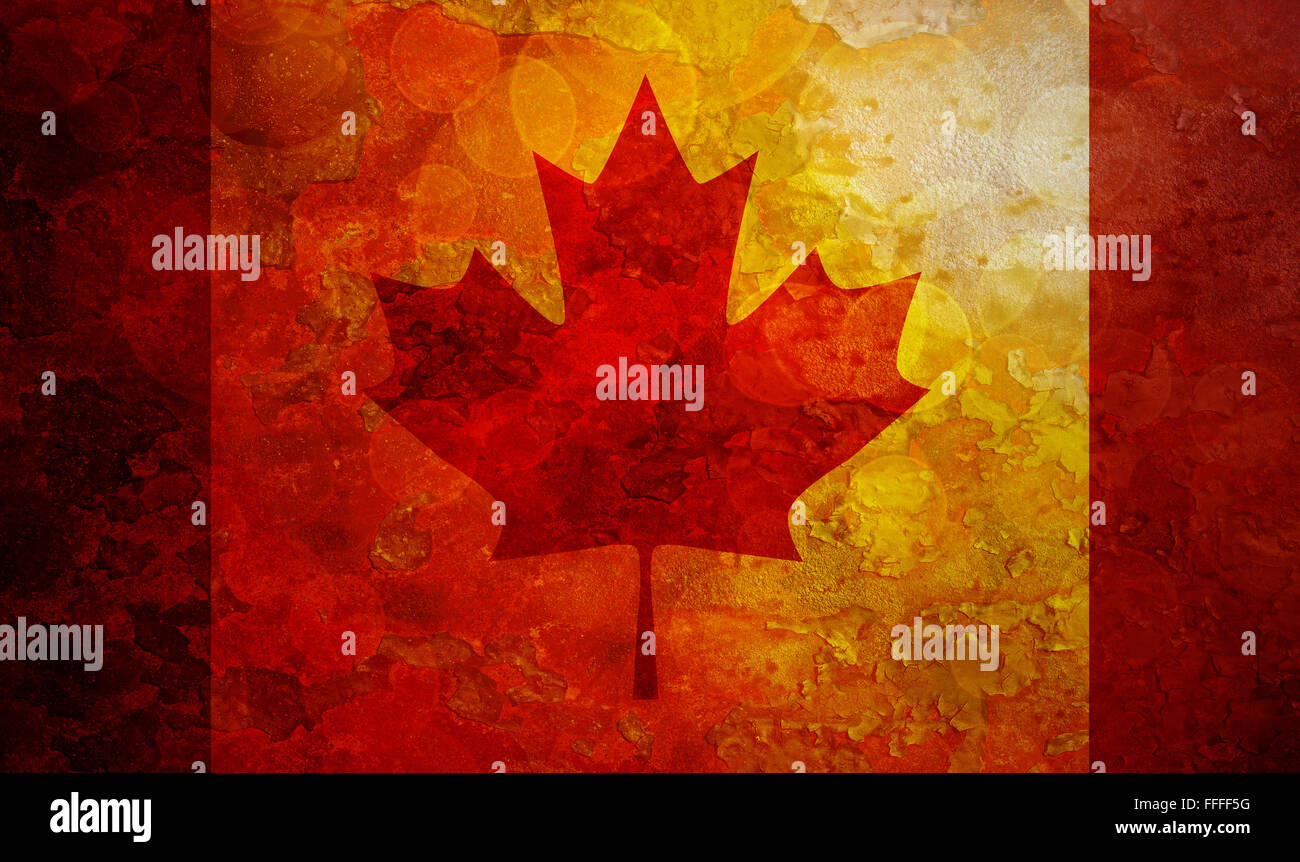 Canada Flag Grunge Texture Background Illustration Stock Photo - Alamy