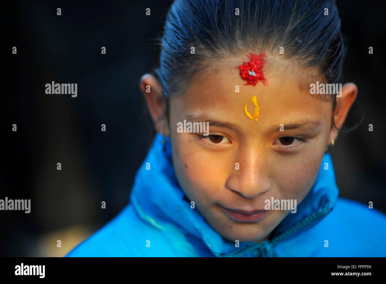 Portrait of nepalese hindu devotee hi-res stock photography and images ...