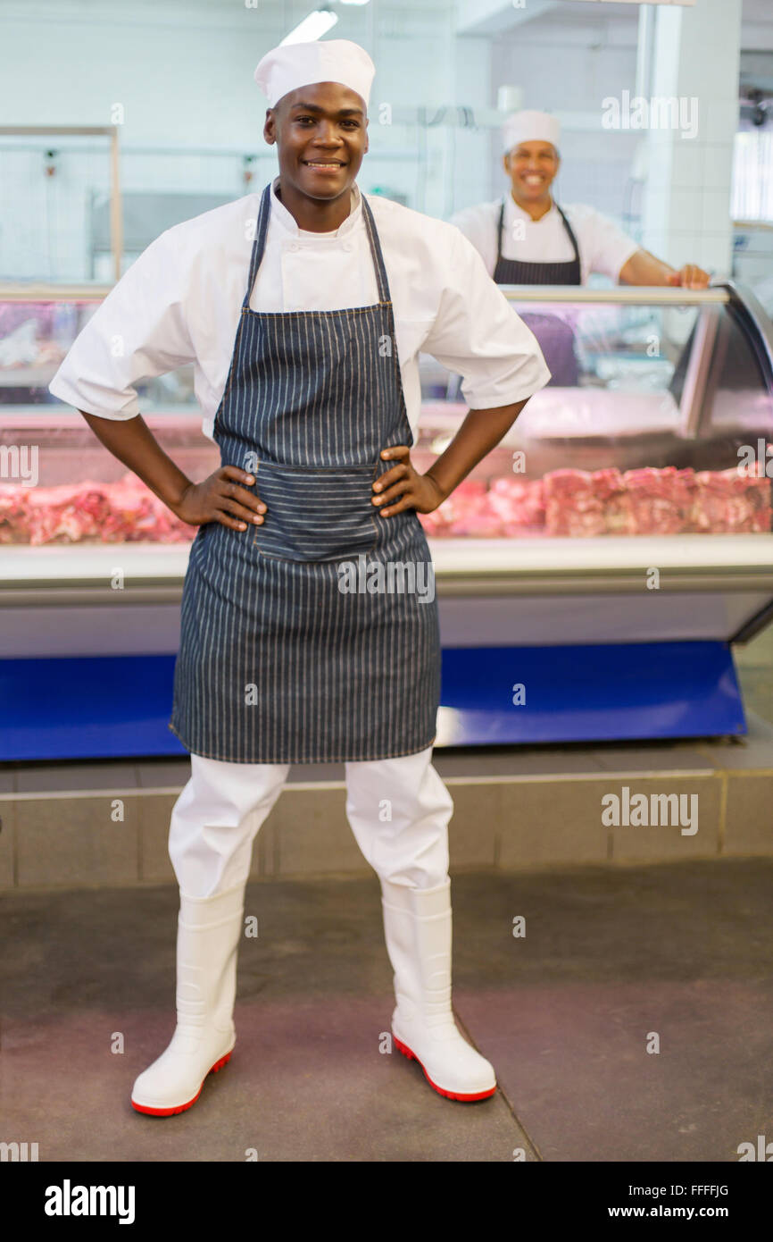 Butcher in uniform hi-res stock photography and images - Alamy