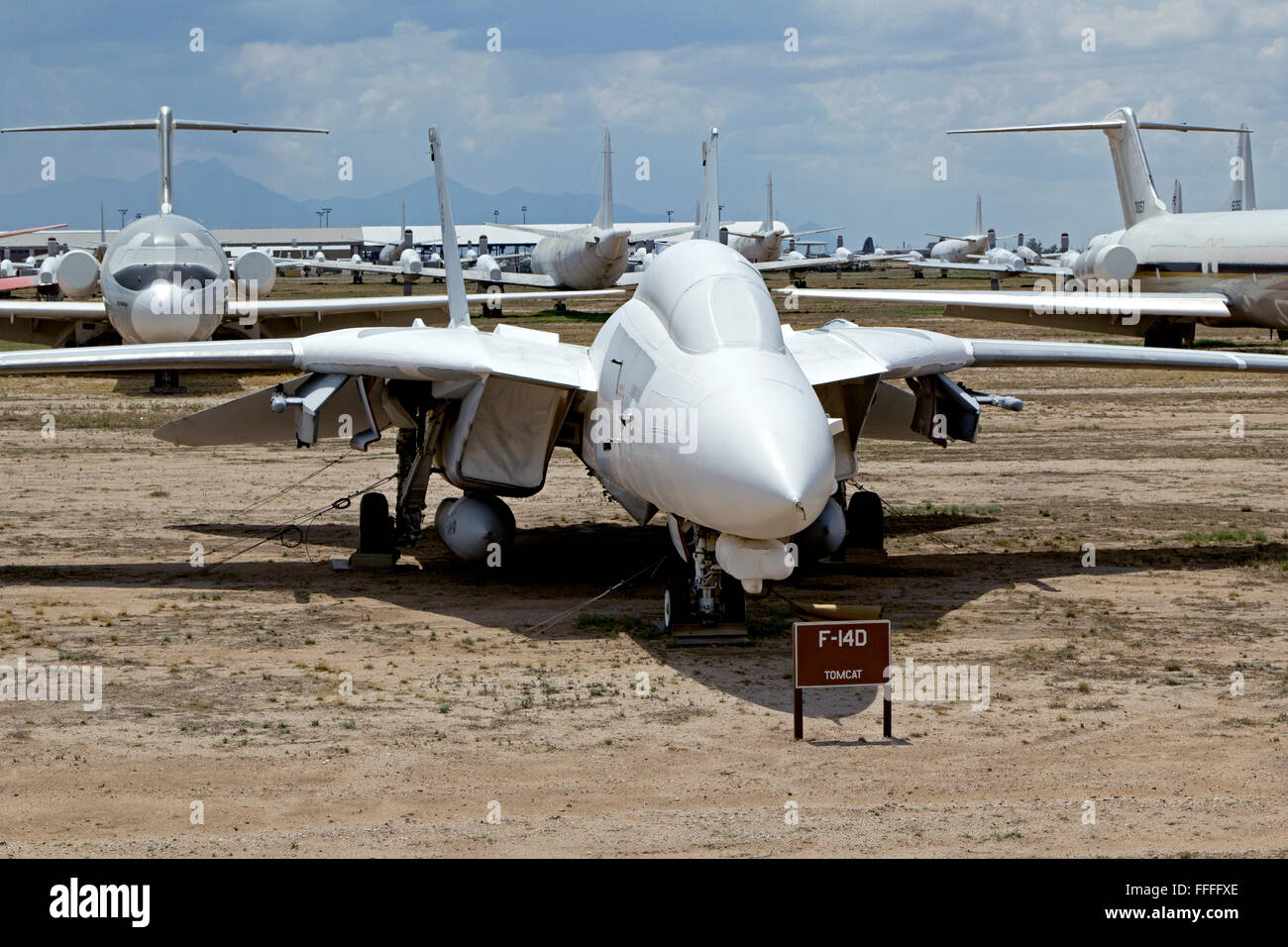 F-14D Tomcat along Celebrity Row at the AMARG Facility at Davis Monthan ...