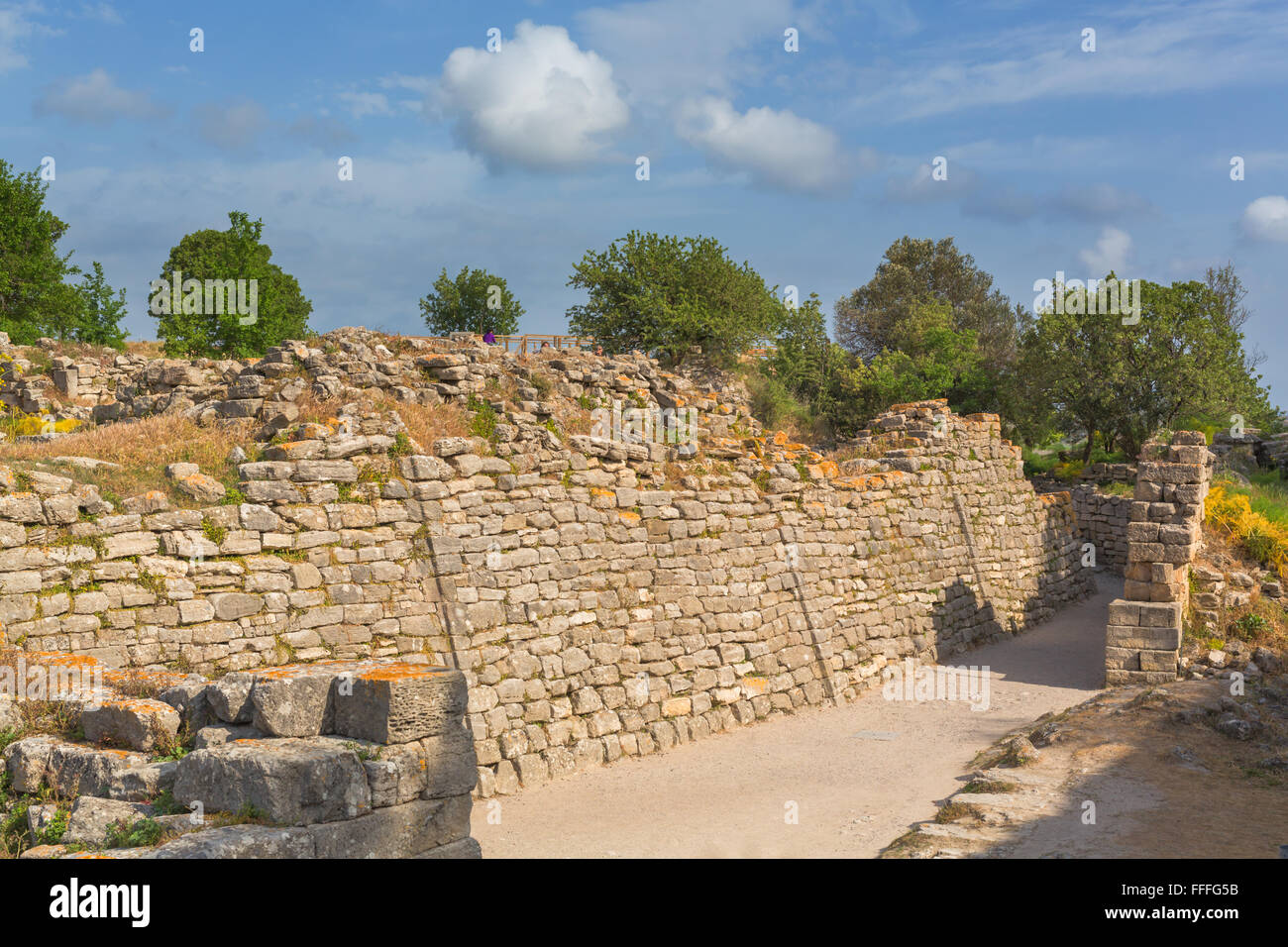 Ruins of ancient Troy, Canakkale Province, Turkey Stock Photo - Alamy