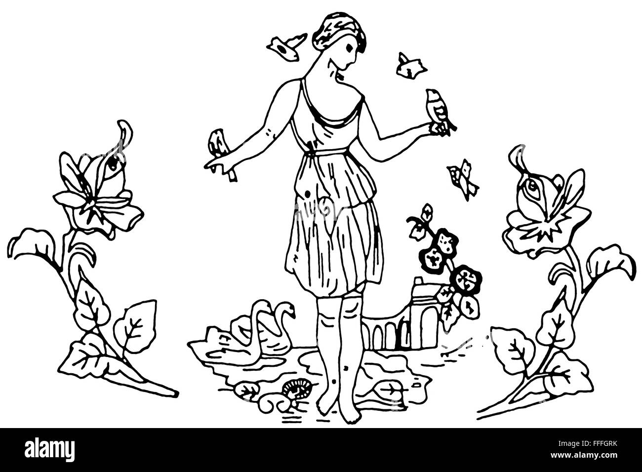 Fantasy art goddess hi-res stock photography and images - Alamy