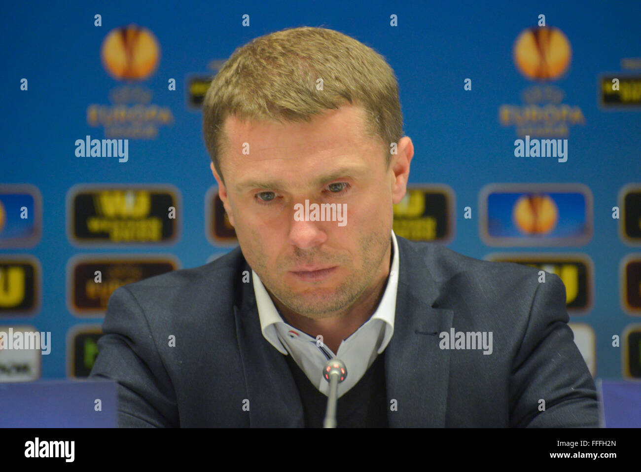 Serhiy Rebrov coach after soccer match between FC Dynamo Kiev (UKR) and Fiorentina Florence (ITA ...