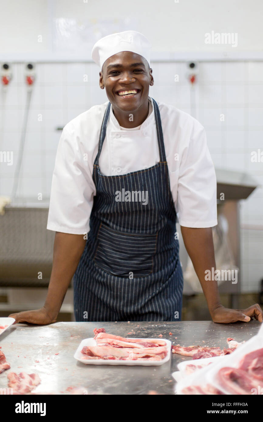 Butcher in uniform hi-res stock photography and images - Alamy