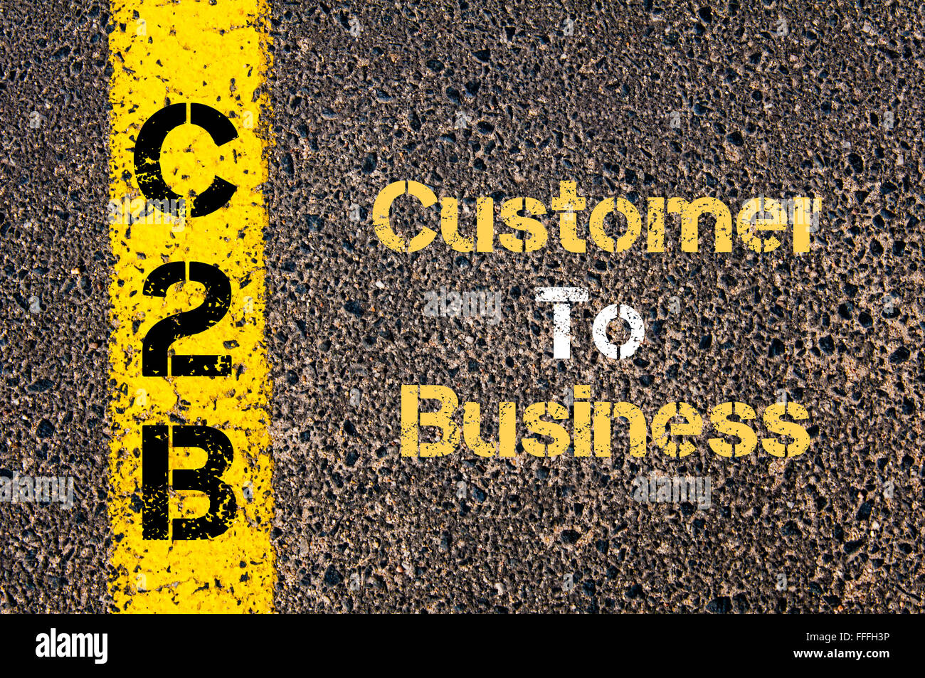 Concept image of Business Acronym C2B Customer To Business written over ...
