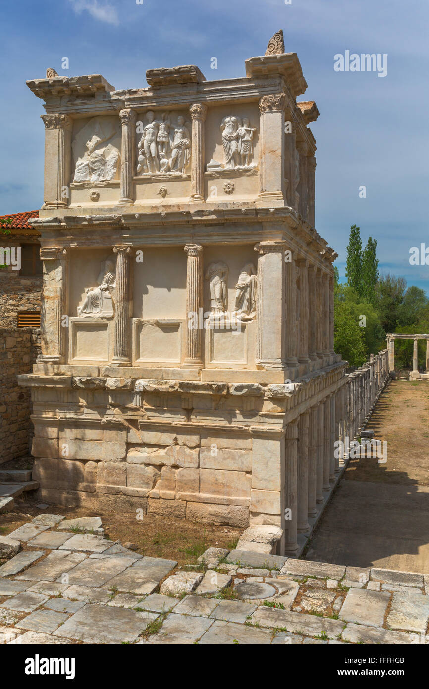 Sebasteion, ruins of ancient Aphrodisias, Aydin Province, Turkey Stock ...