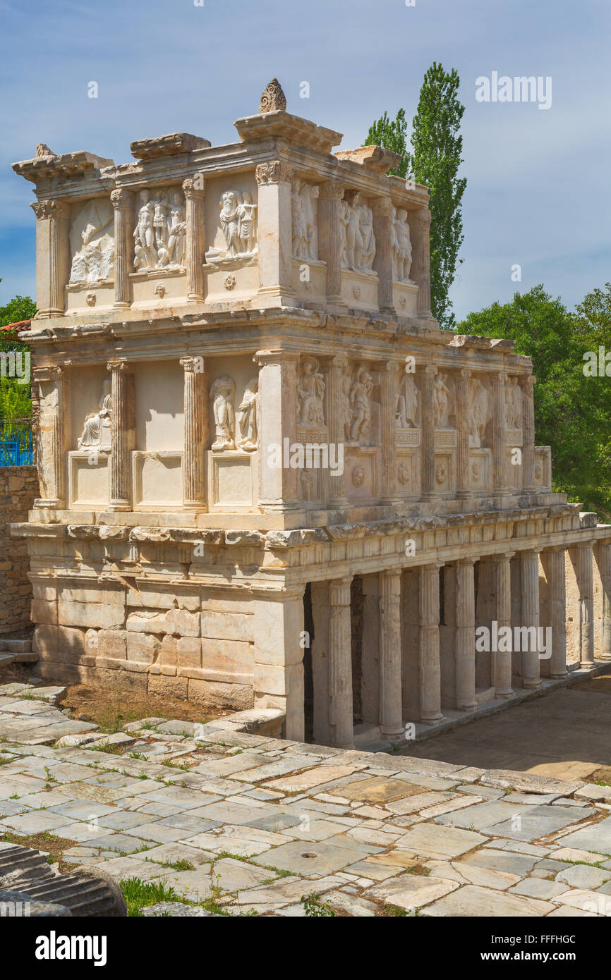 Sebasteion, ruins of ancient Aphrodisias, Aydin Province, Turkey Stock ...