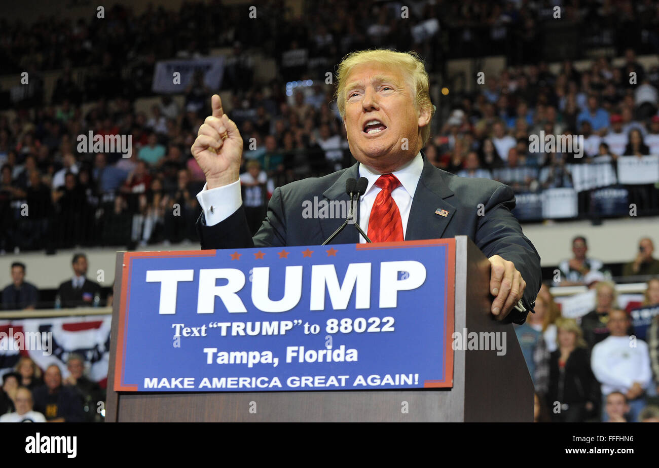 Tampa, Florida, USA. 12th Feb, 2016. Republican presidential candidate ...
