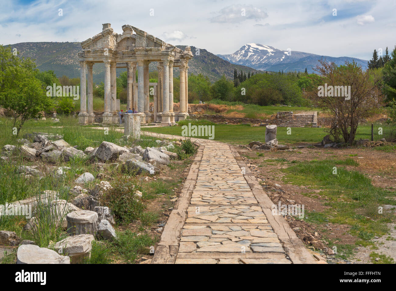 Tetrapylon, ruins of ancient Aphrodisias, Aydin Province, Turkey Stock Photo - Alamy