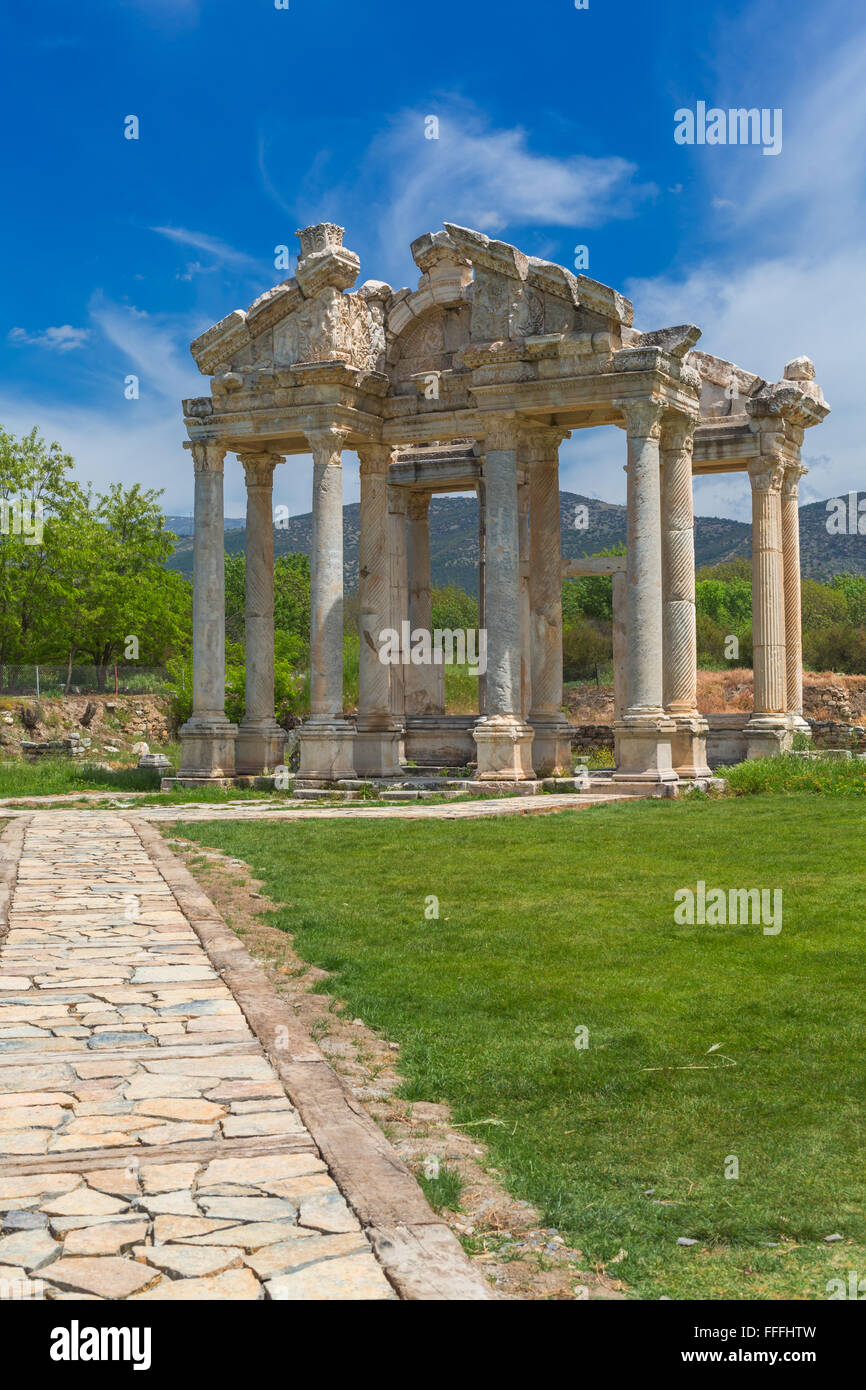 Tetrapylon, ruins of ancient Aphrodisias, Aydin Province, Turkey Stock Photo - Alamy
