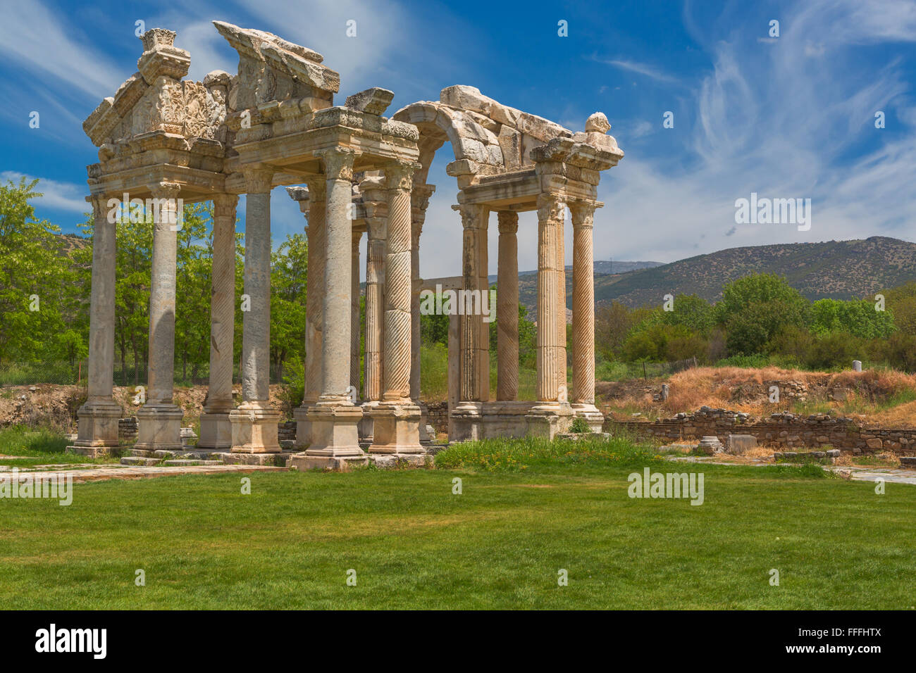 Tetrapylon, ruins of ancient Aphrodisias, Aydin Province, Turkey Stock Photo - Alamy