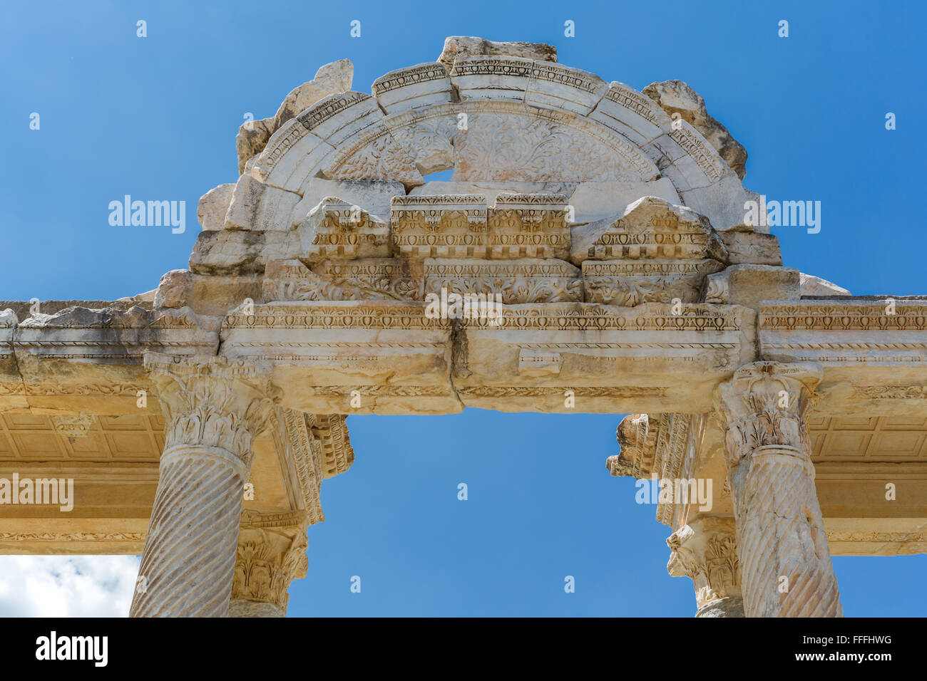 Tetrapylon, ruins of ancient Aphrodisias, Aydin Province, Turkey Stock Photo - Alamy