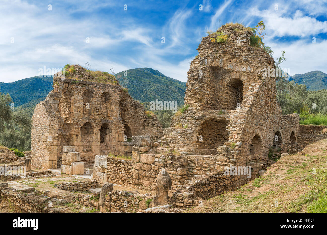 Library, ruins of ancient Nysa on the Maeander, Aydin Province, Turkey ...