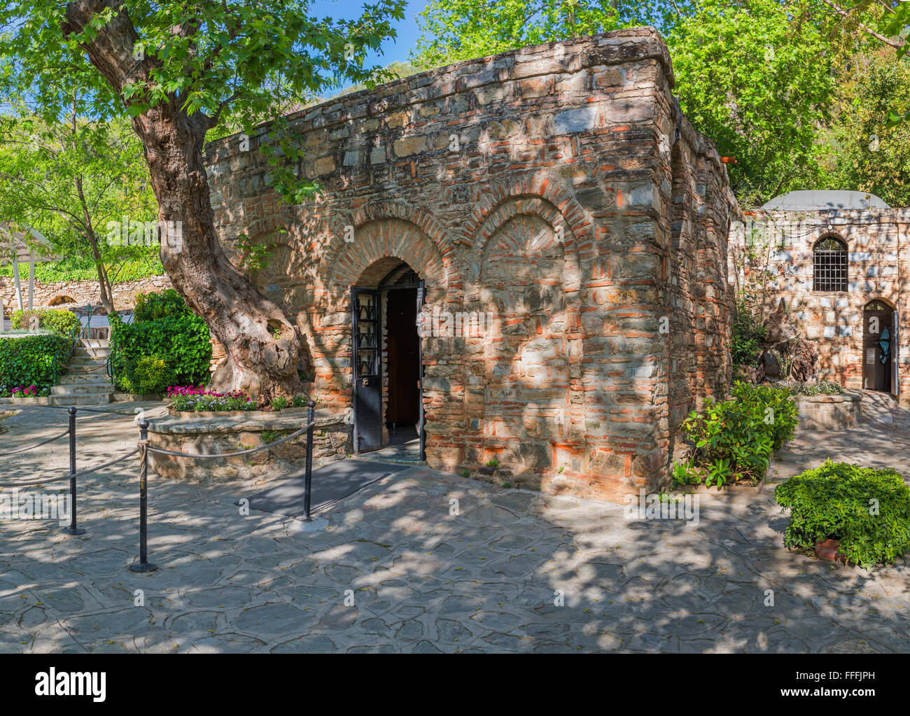 Holy Virgin Mary's house, Ephesus, Selcuk, Izmir Province, Turkey Stock ...