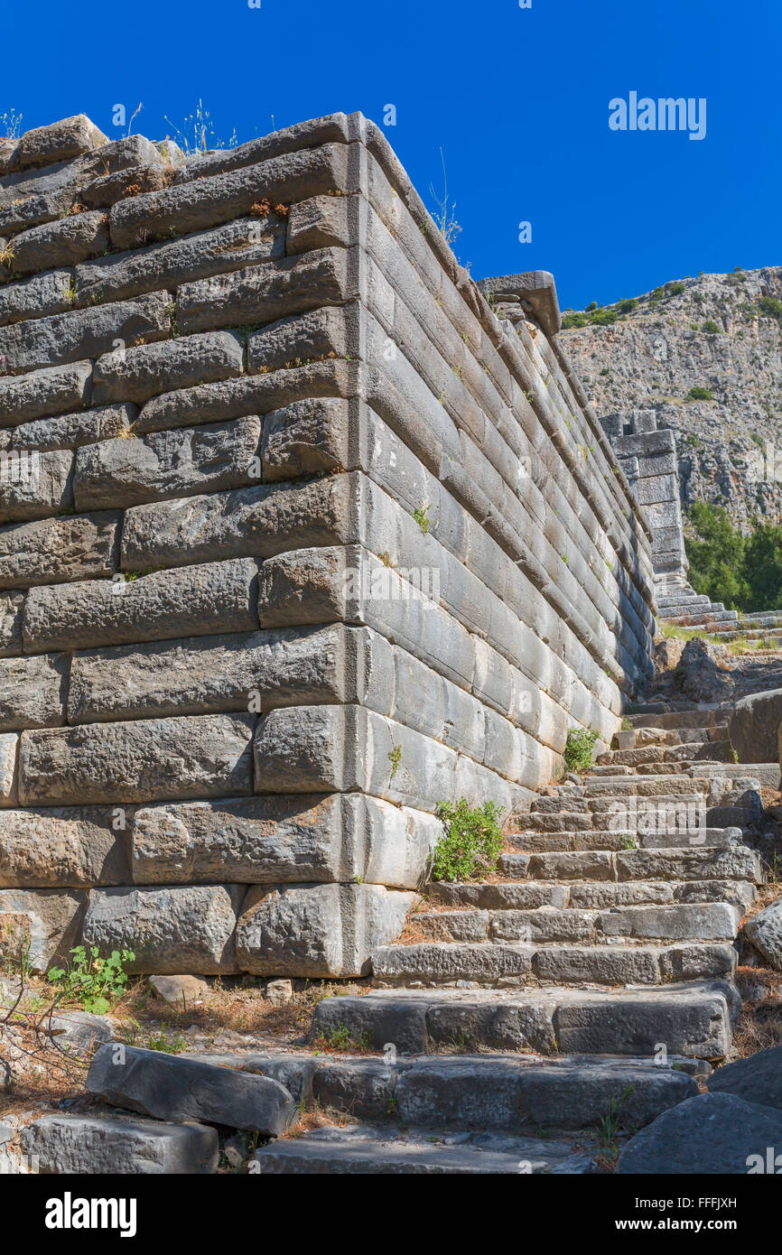 Ruins of ancient Priene, Aydin Province, Turkey Stock Photo - Alamy