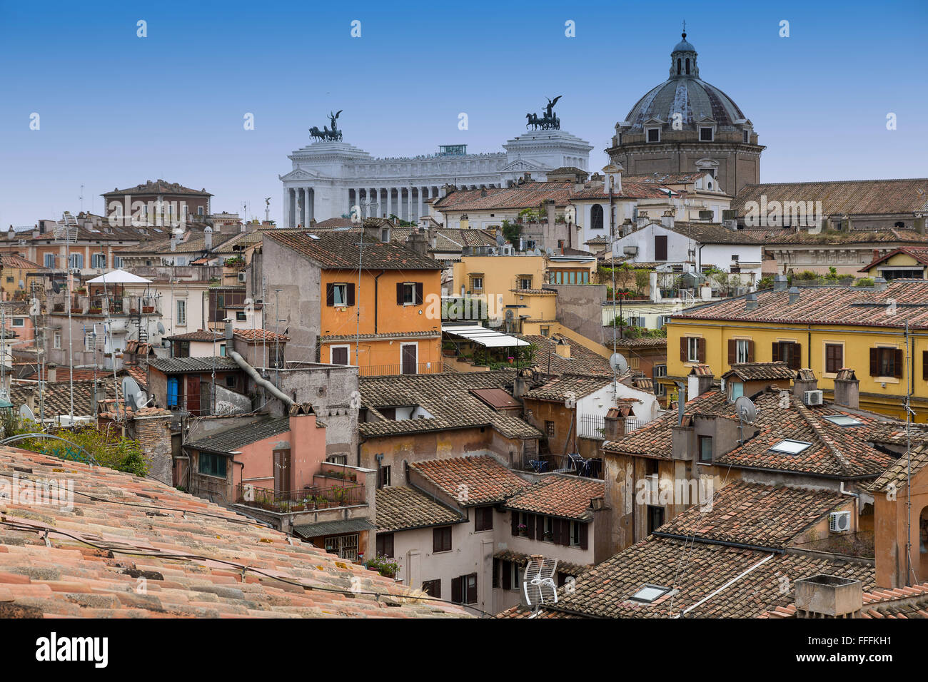 Roman rooftops. Rome, Italy Stock Photo - Alamy