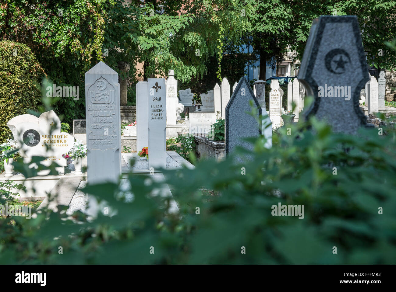 Muslim headstones in cemetery in hi-res stock photography and images ...